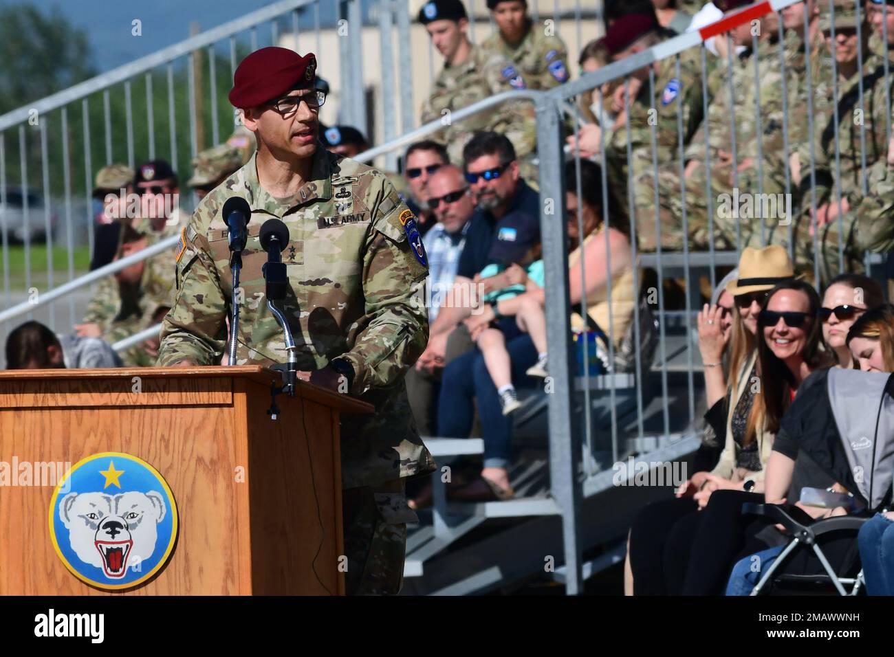 Maj. Gen. Brian Eifler, 11th Airborne Division commanding general ...