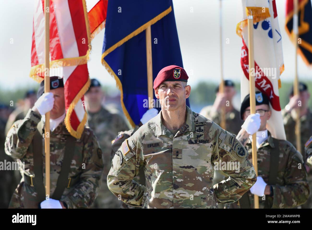 Maj. Gen. Brian Eifler, 11th Airborne Division commanding general ...