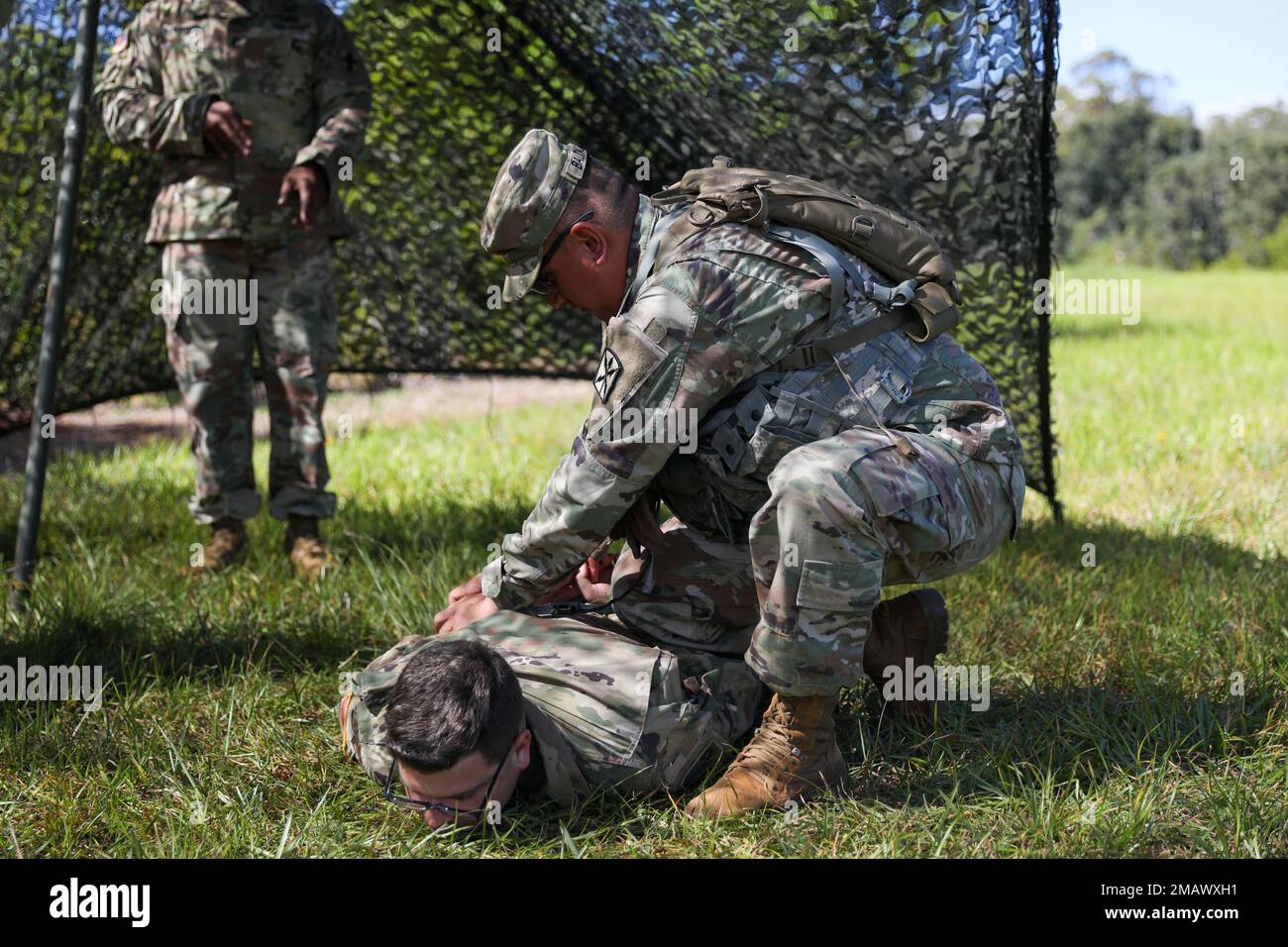 Spc. Erick Baltazar Castro, a signal support system specialist assigned ...