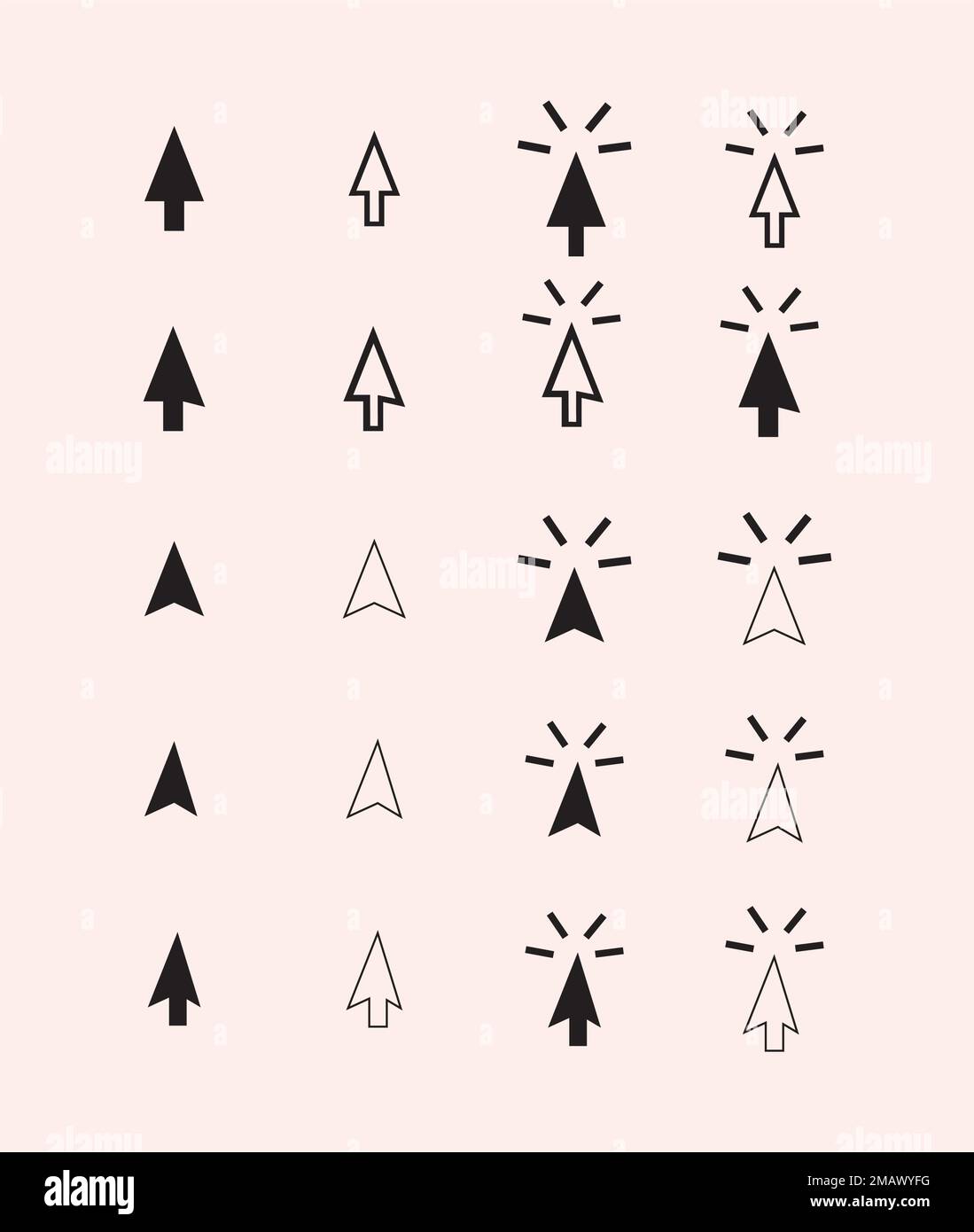 cursor logo stock vektor template Stock Vector Image & Art - Alamy