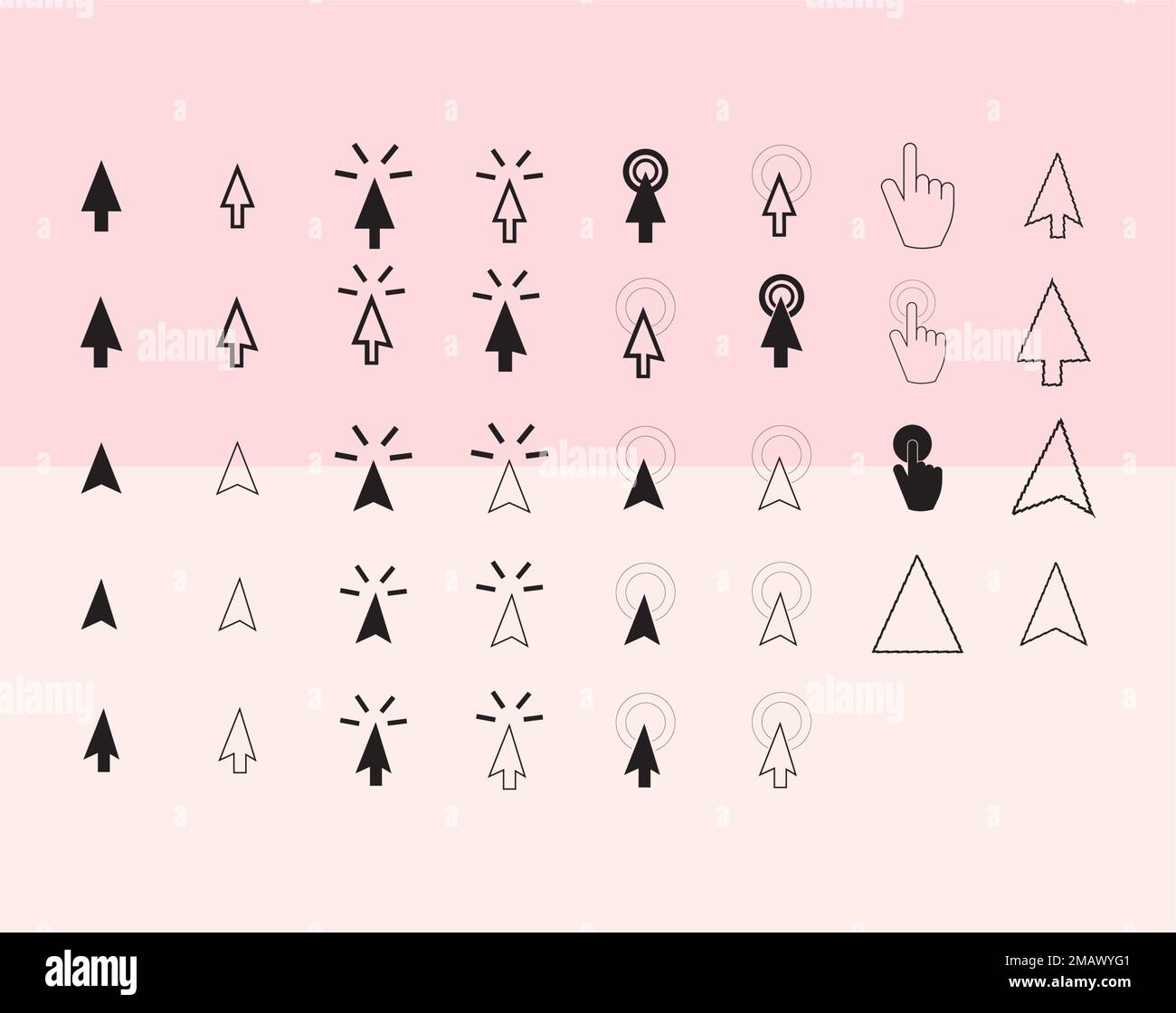 cursor logo stock vektor template Stock Vector Image & Art - Alamy