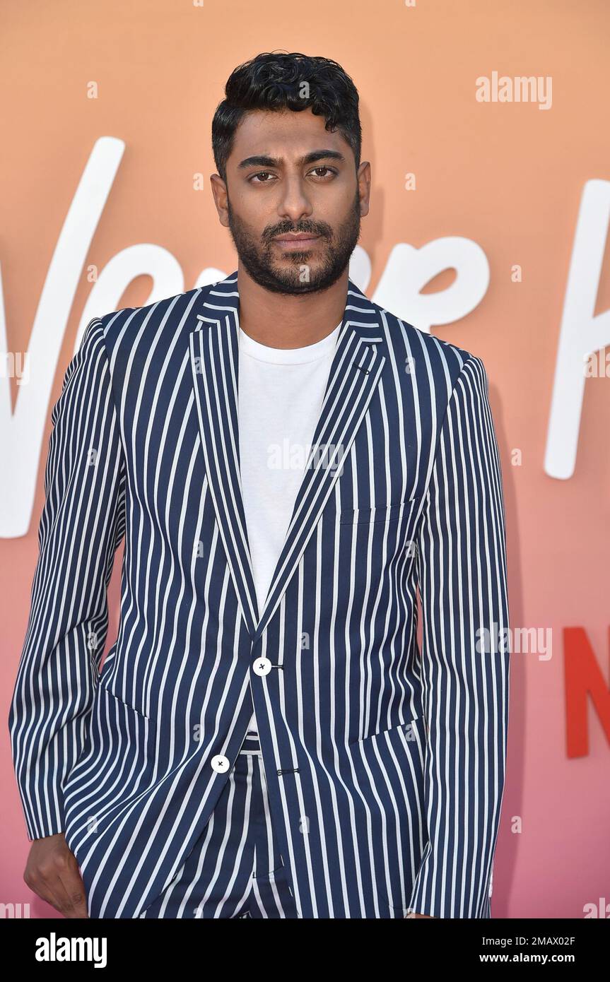 Ritesh Rajan arrives at the season three premiere of "Never Have I Ever ...