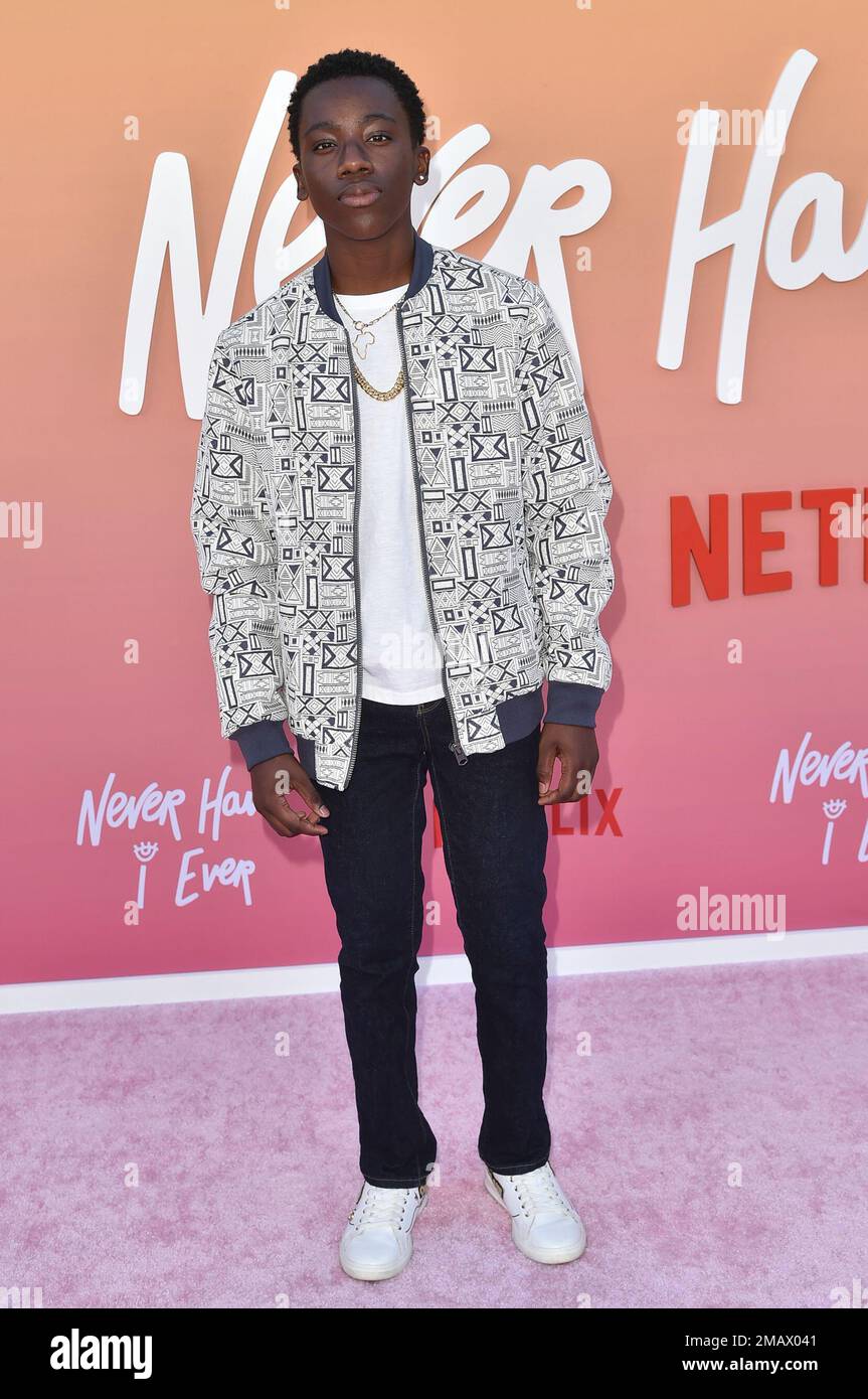 Ramon Reed arrives at the season three premiere of "Never Have I Ever ...