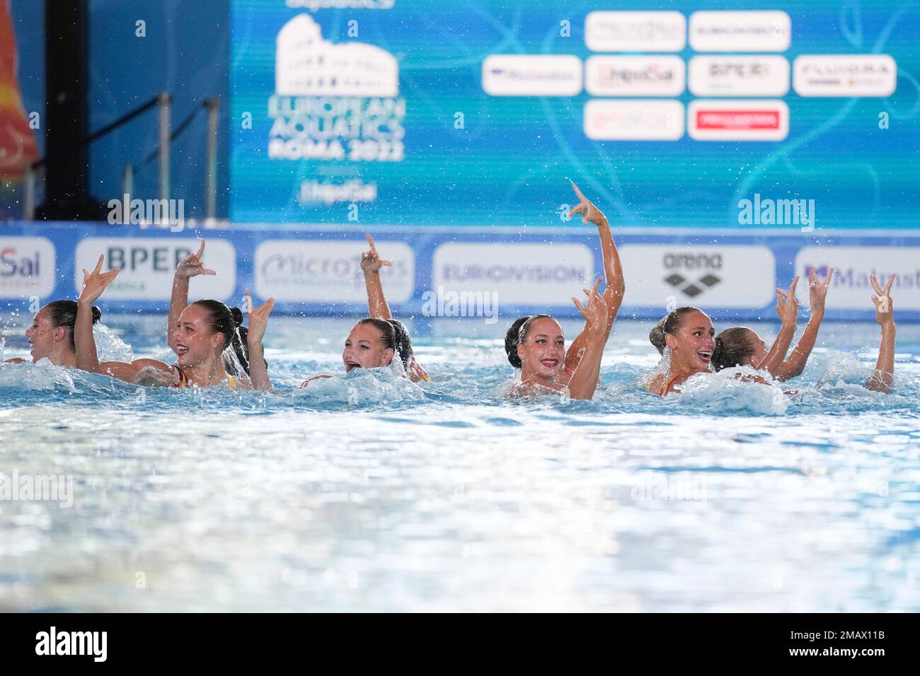 Ukraine team competes in the highlights routine final of artistic ...