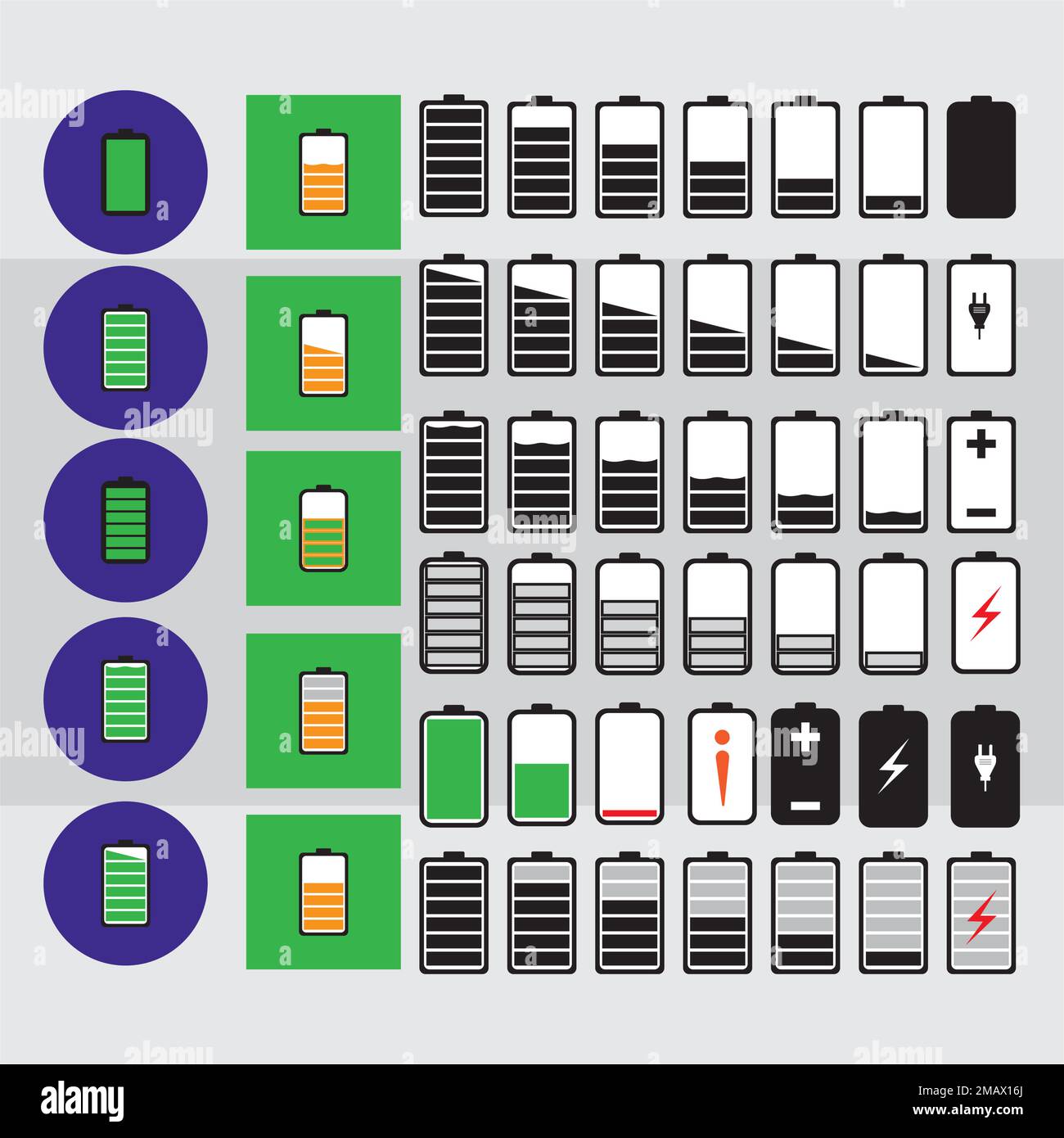 battery icon logo vektor template Stock Vector Image & Art - Alamy