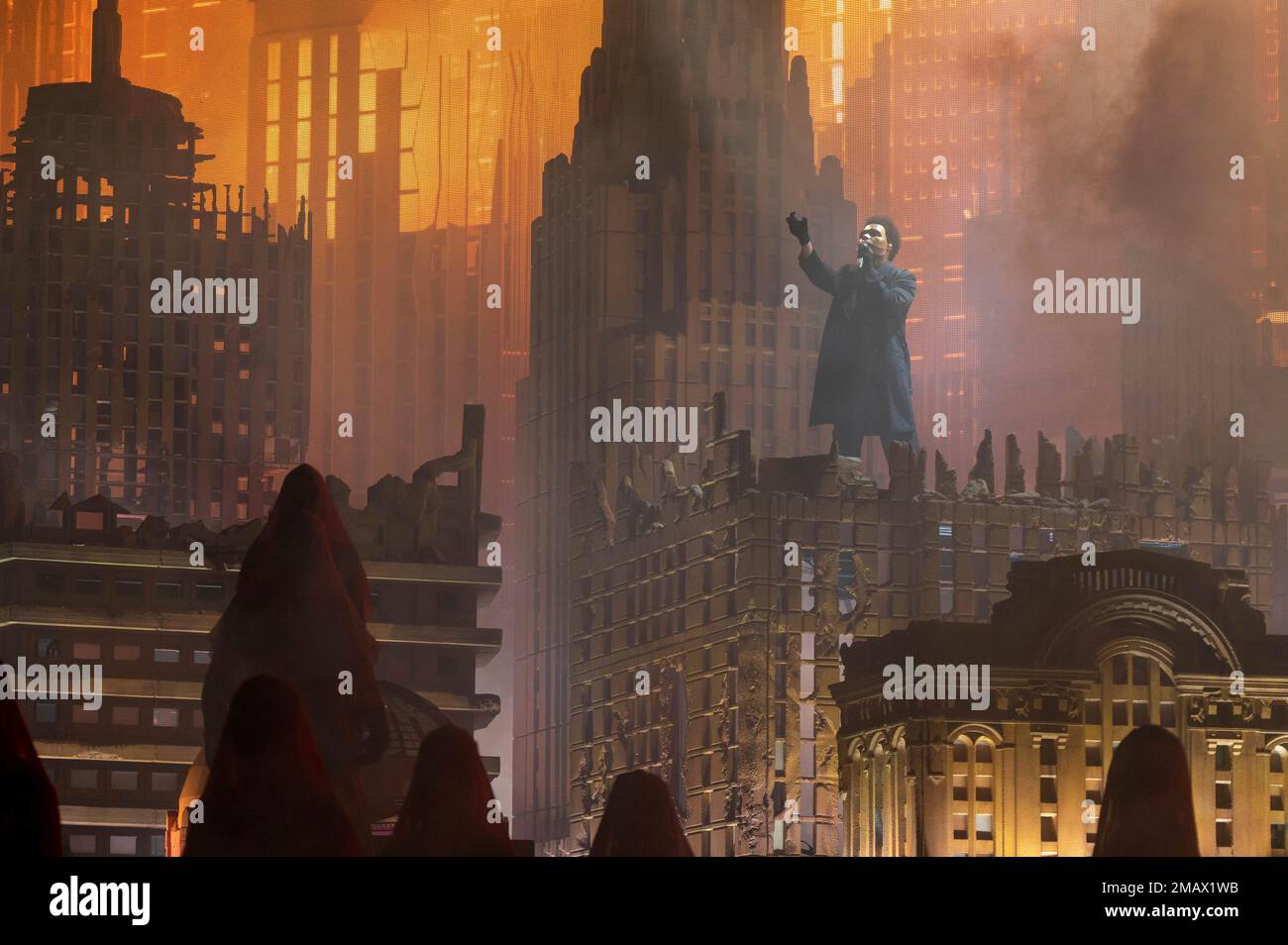 The Weeknd performs during The After Hours Til Dawn Global Stadium Tour ...