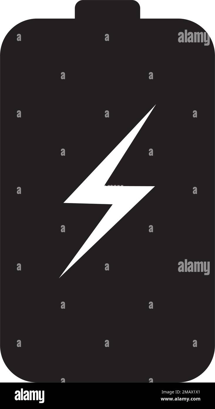 battery icon logo vektor template Stock Vector Image & Art - Alamy