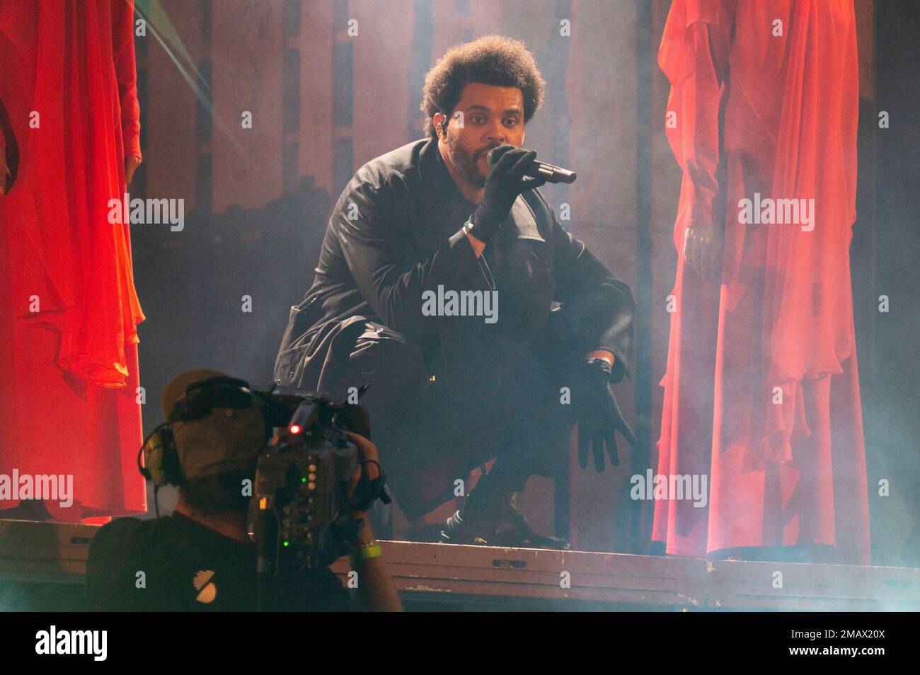 The Weeknd performs during The After Hours Til Dawn Global Stadium Tour ...