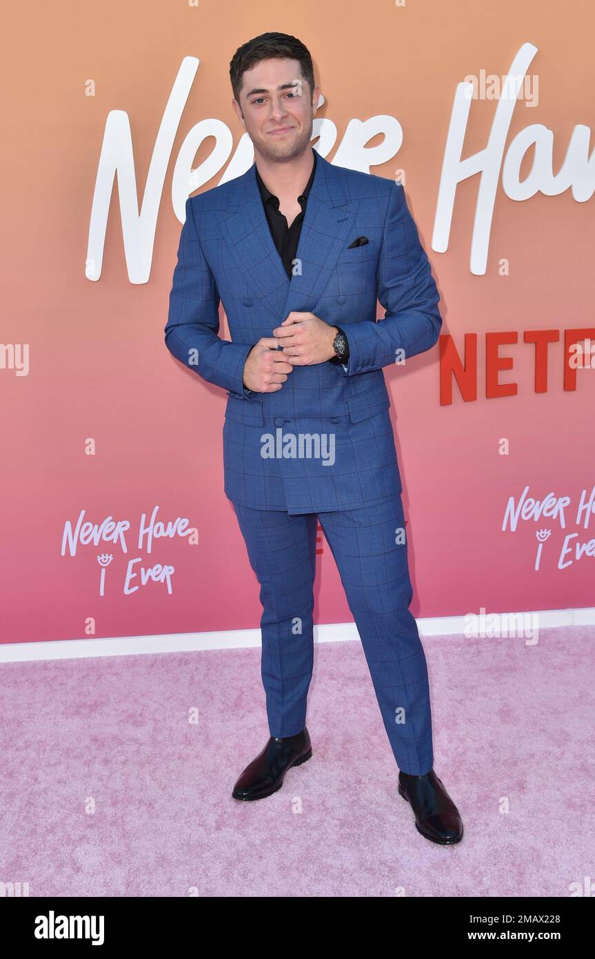 Jaren Lewison arrives at the season three premiere of "Never Have I ...