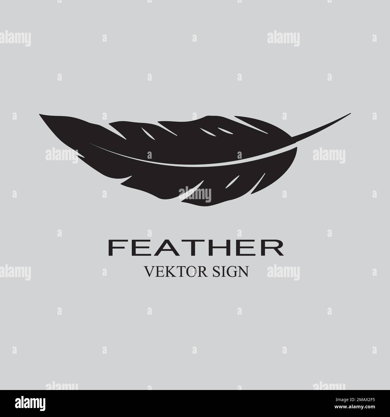 quill art logo vektor template Stock Vector Image & Art - Alamy