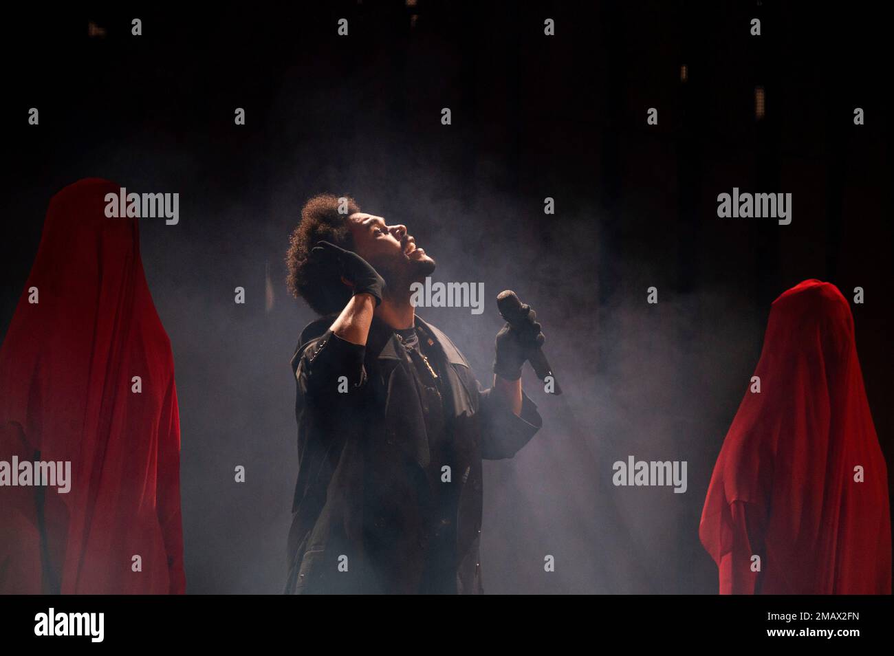 The Weeknd performs during The After Hours Til Dawn Global Stadium Tour ...