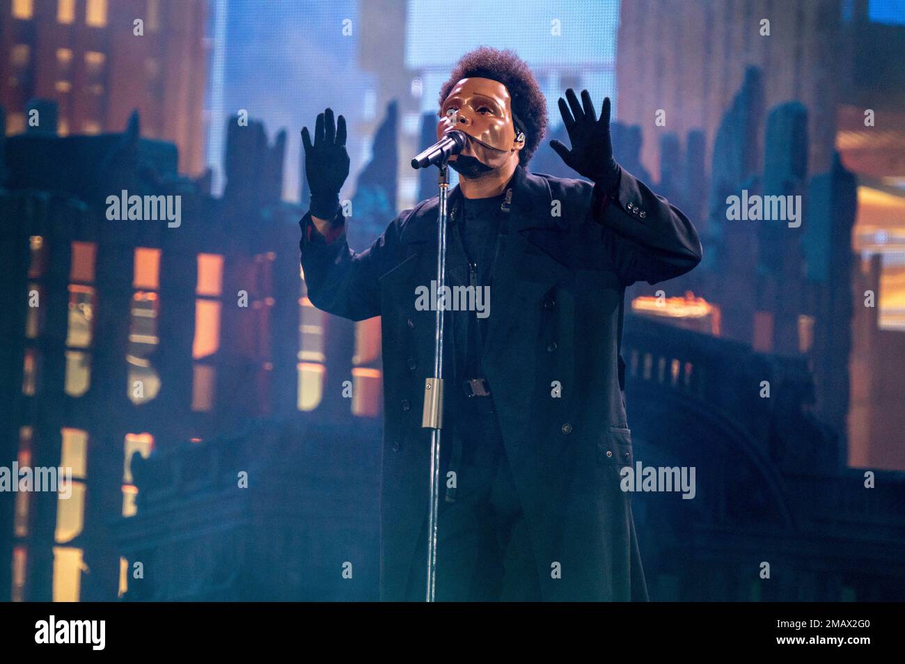 The Weeknd performs during The After Hours Til Dawn Global Stadium Tour ...