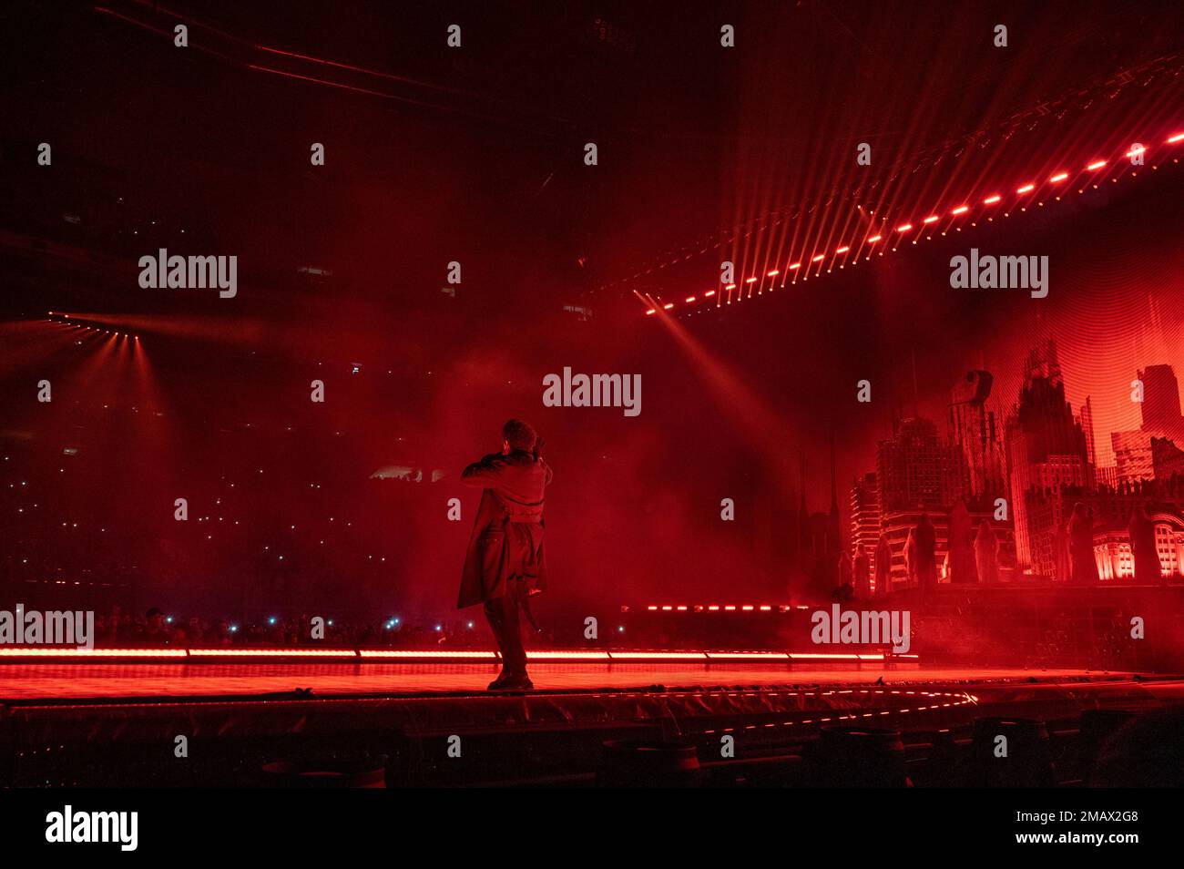 The Weeknd performs during The After Hours Til Dawn Global Stadium Tour ...