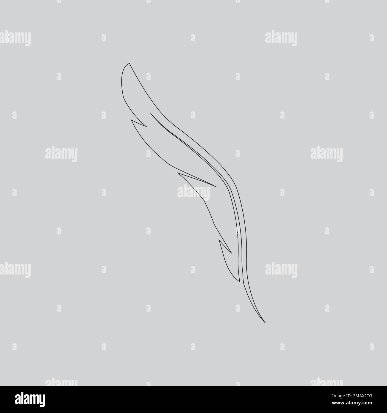 quill art logo vektor template Stock Vector Image & Art - Alamy