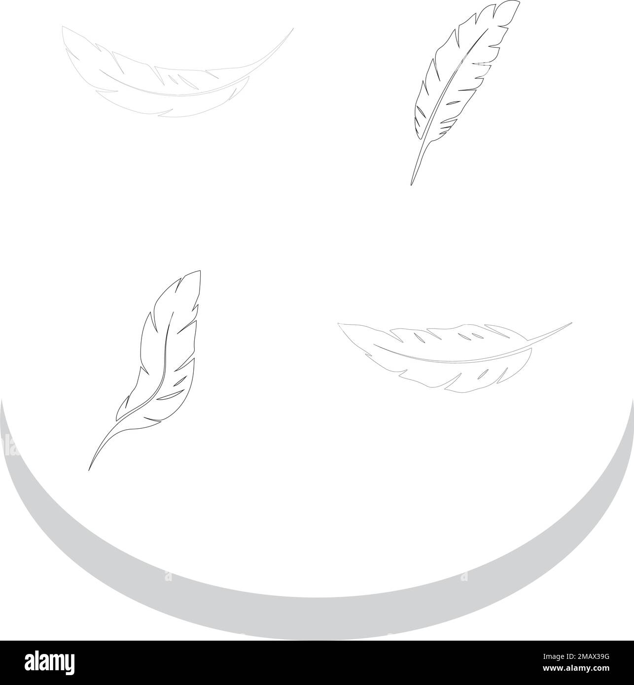 quill art logo vektor template Stock Vector Image & Art - Alamy