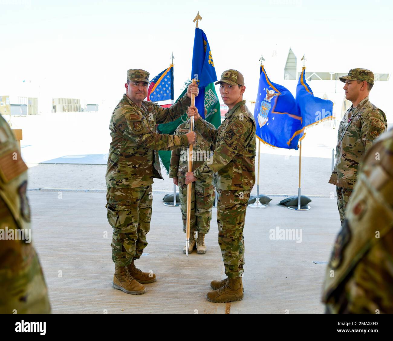 U.S. Air Force Maj. David Yu, commander of the 378th Expeditionary ...