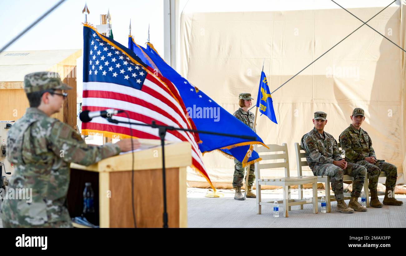 U.S. Air Force Lt. Col. Austin Pruneda and Maj. David Yu, the ...