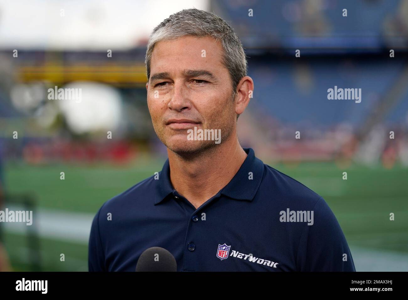 NFL Network analyst Mike Girardi prior to an NFL football game between ...