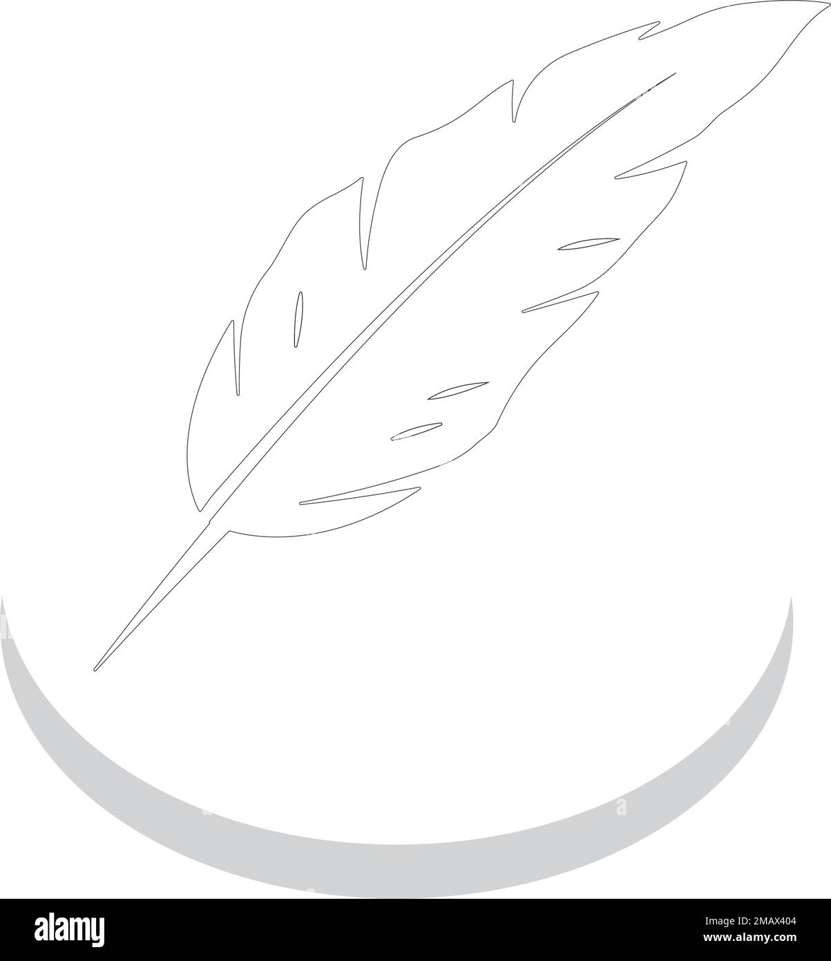 quill art logo vektor template Stock Vector Image & Art - Alamy