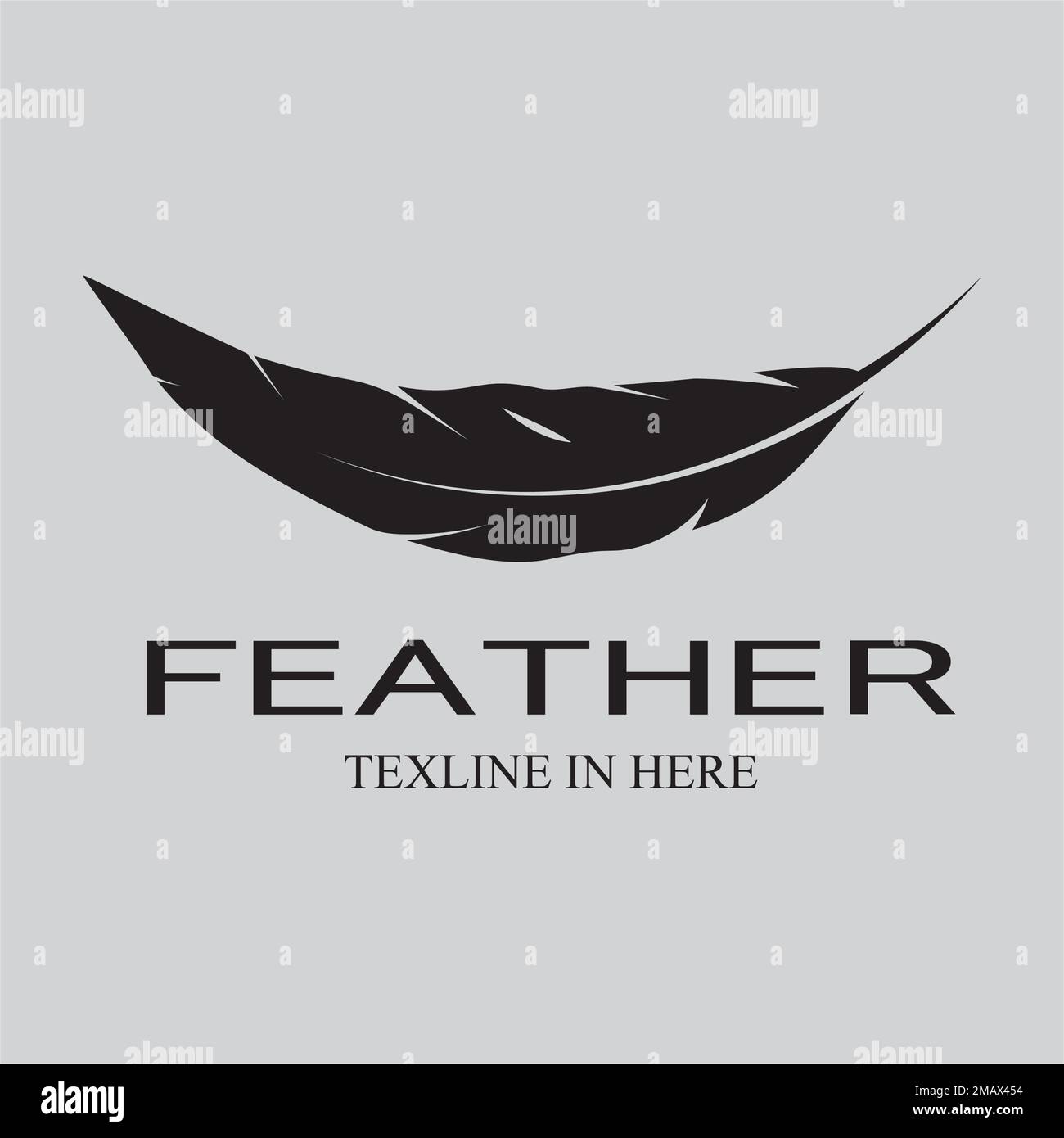 quill art logo vektor template Stock Vector Image & Art - Alamy