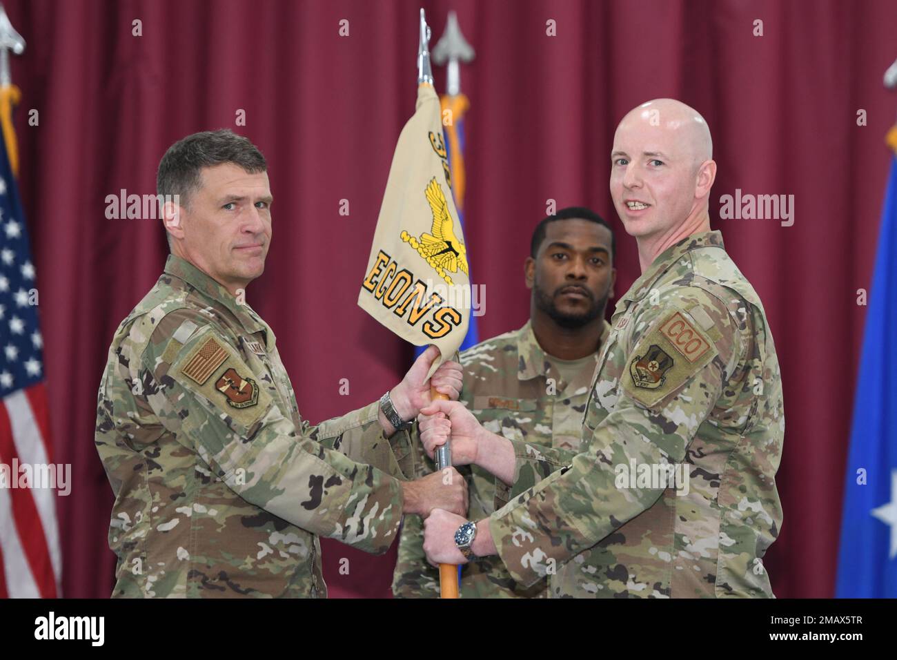 Maj. John Ellis, the previous commander of the 380th Expeditionary ...
