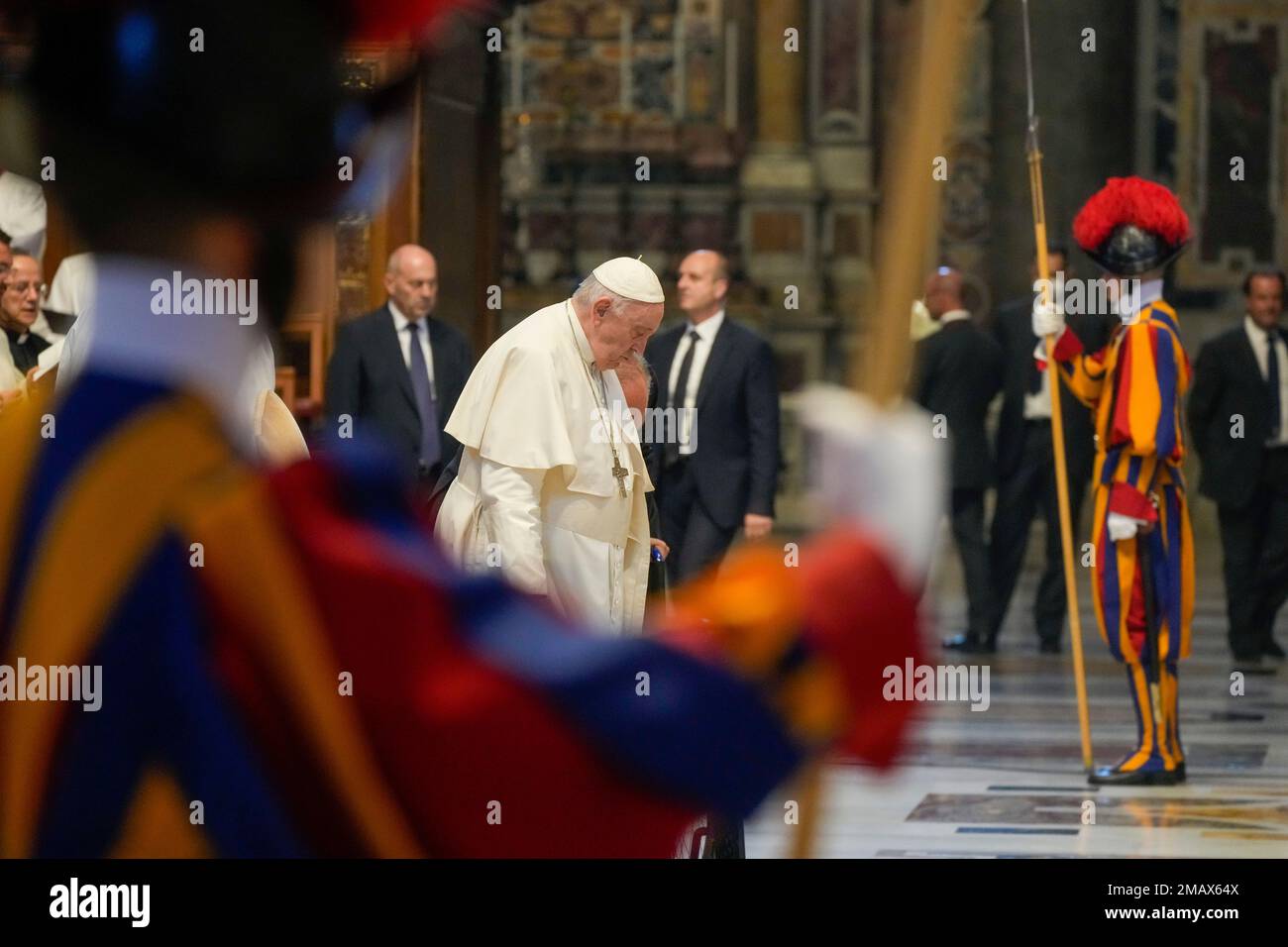 Pope Francis presides over the funeral ceremony for Cardinal Jozef ...