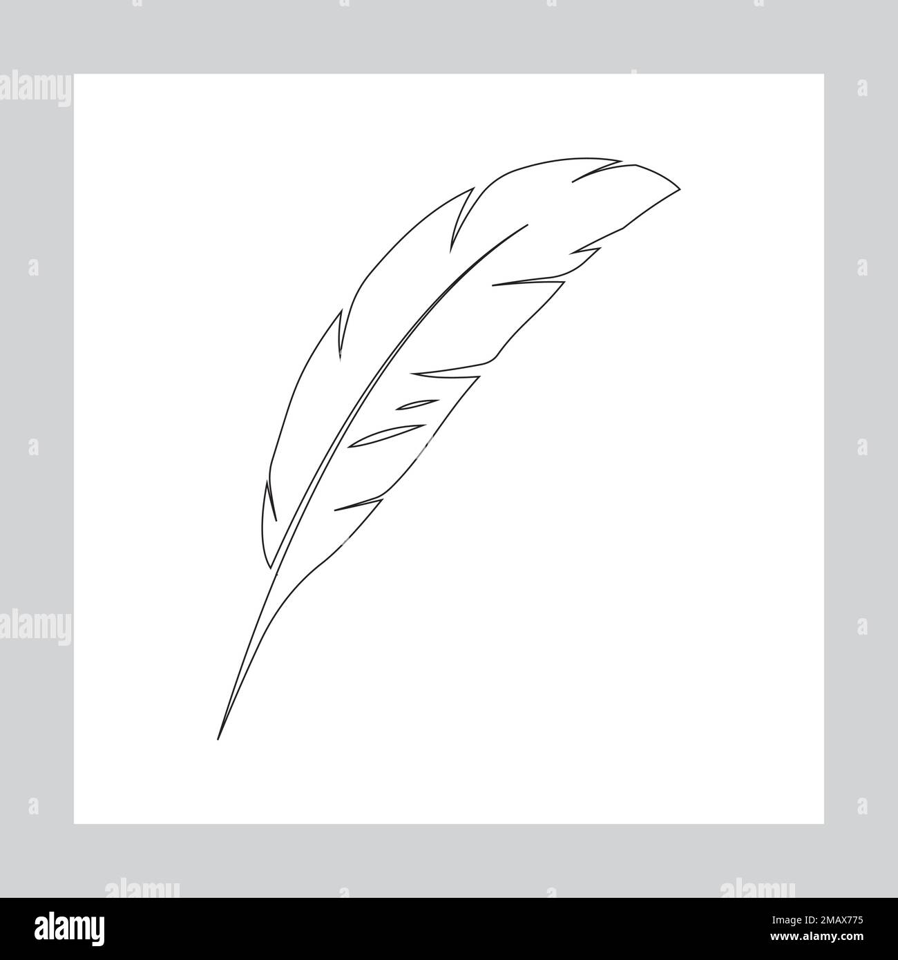 quill art logo vektor template Stock Vector Image & Art - Alamy