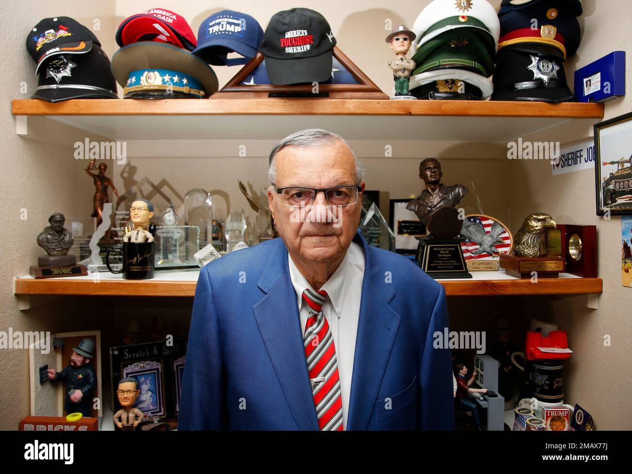 FILE - Former Maricopa County Sheriff Joe Arpaio poses for a photo on ...