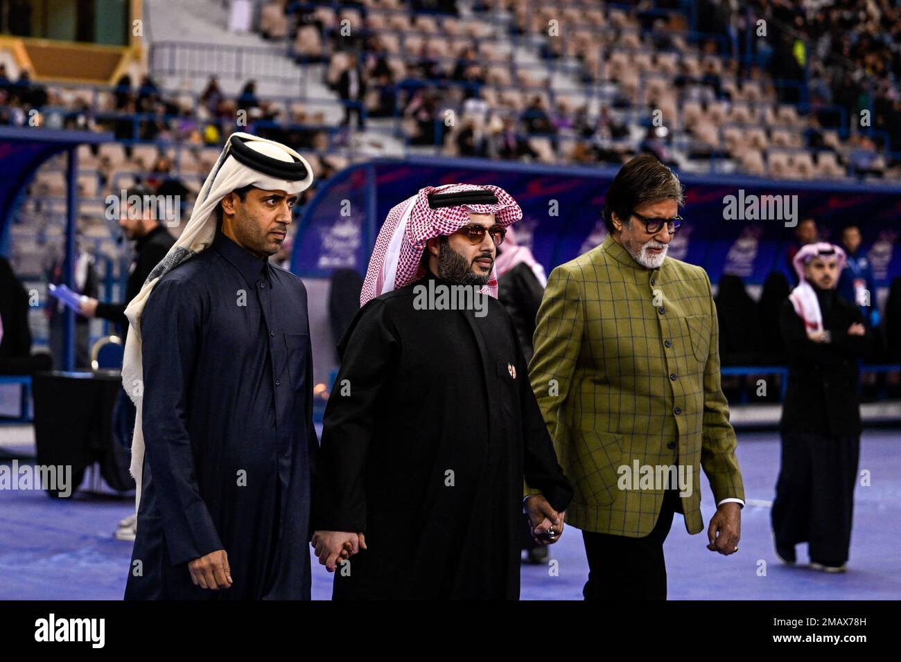 L-R : Nasser Al Khleifi, Turki Al Sheikh (Head of General Entertainment ...