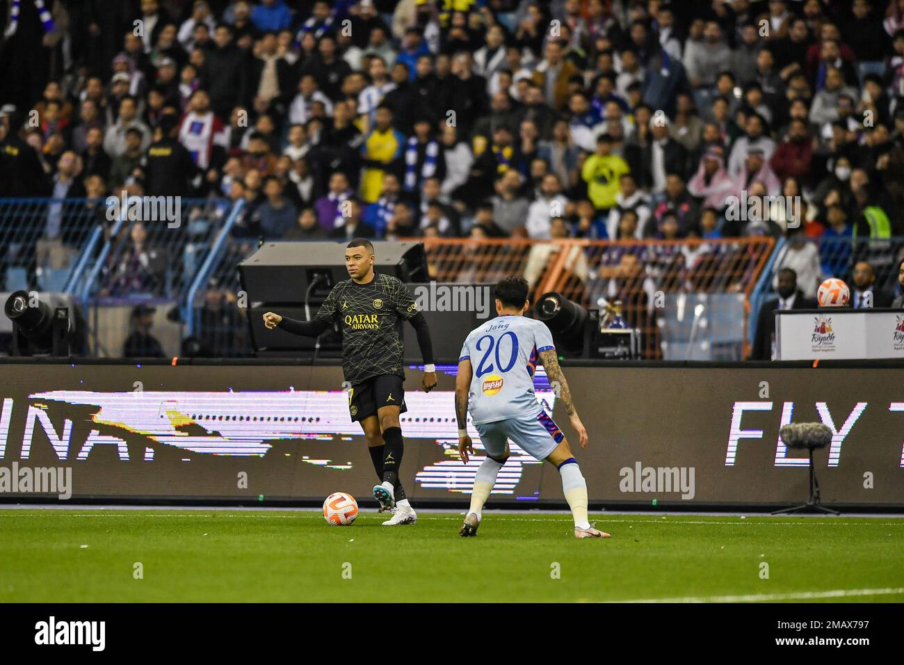 Mbappe seen during Riyadh Season Cup, football game between the Riyadh ...