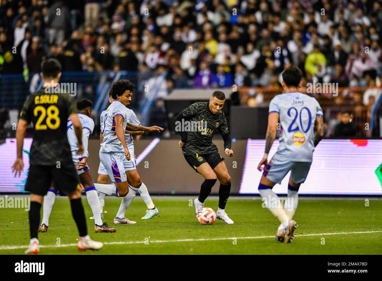 Mbappe seen during Riyadh Season Cup, football game between the Riyadh ...