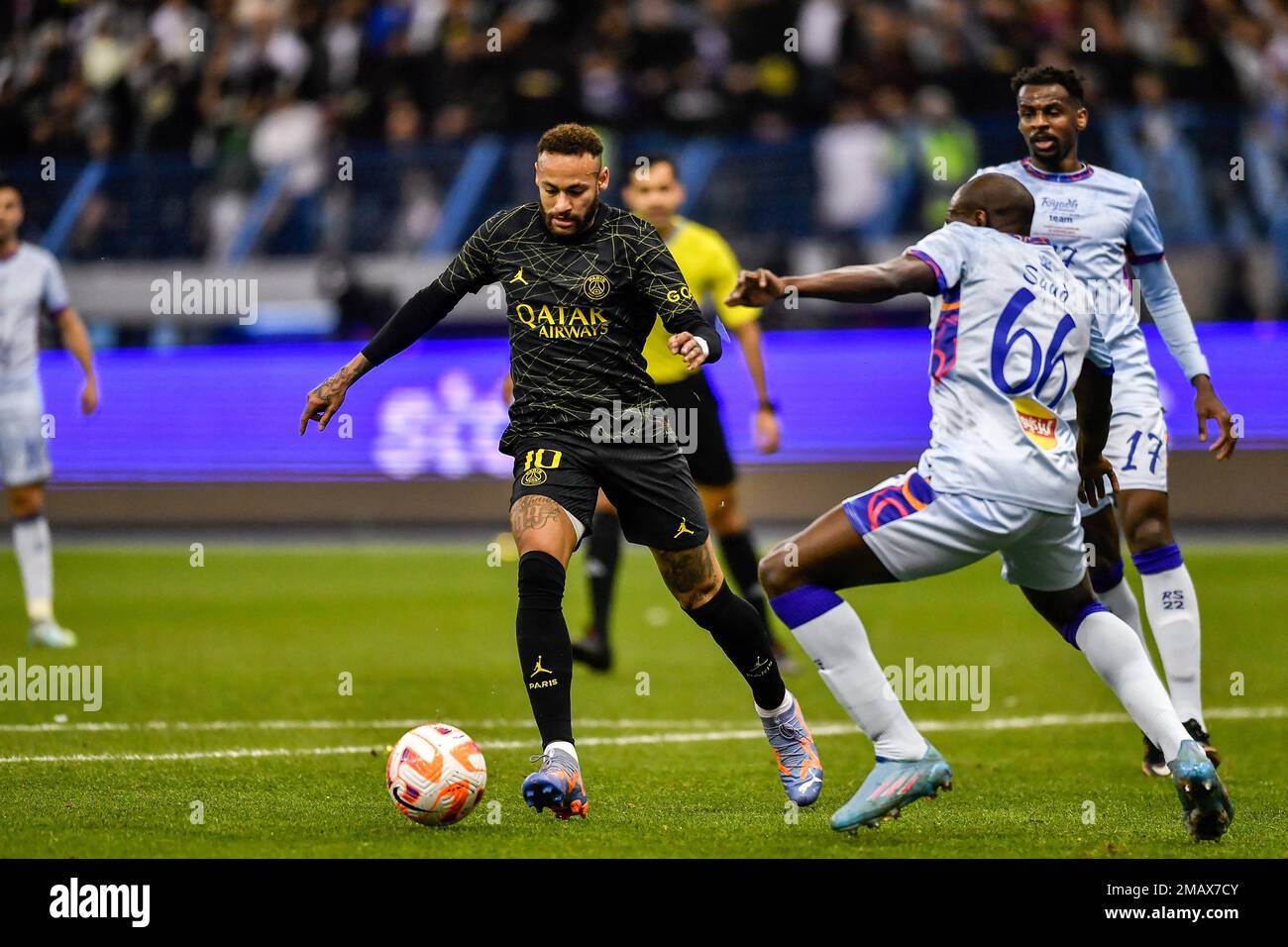 Neymar Jr seen during Riyadh Season Cup, football game between the ...