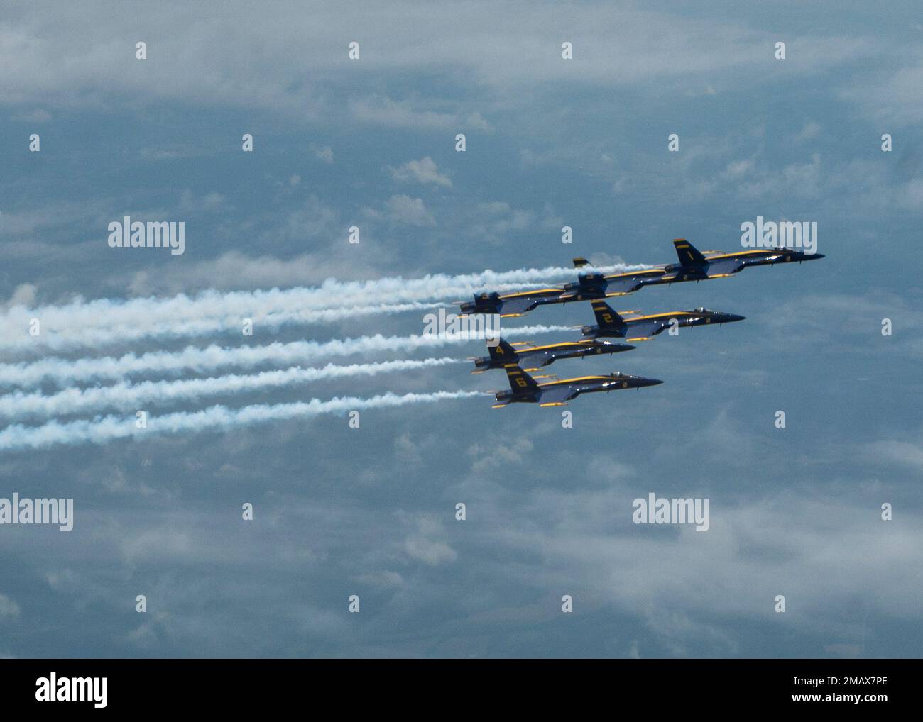 The U.S. Navy Flight Demonstration Squadron, Blue Angels, fly in ...