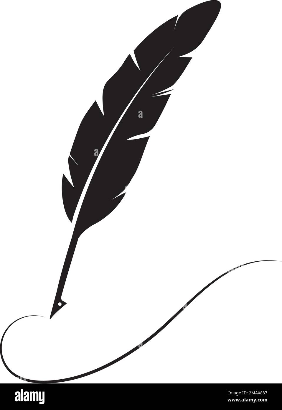 feather logo icon vektor illustration design Stock Vector Image & Art ...