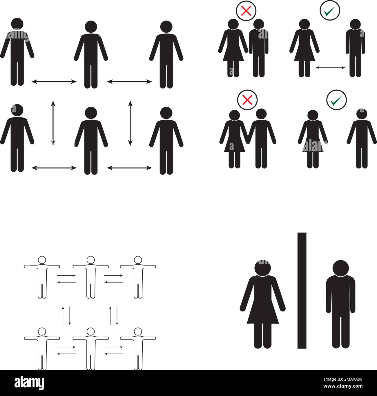 keep distance sign.coronovirus epidemic protective measures.steps to ...