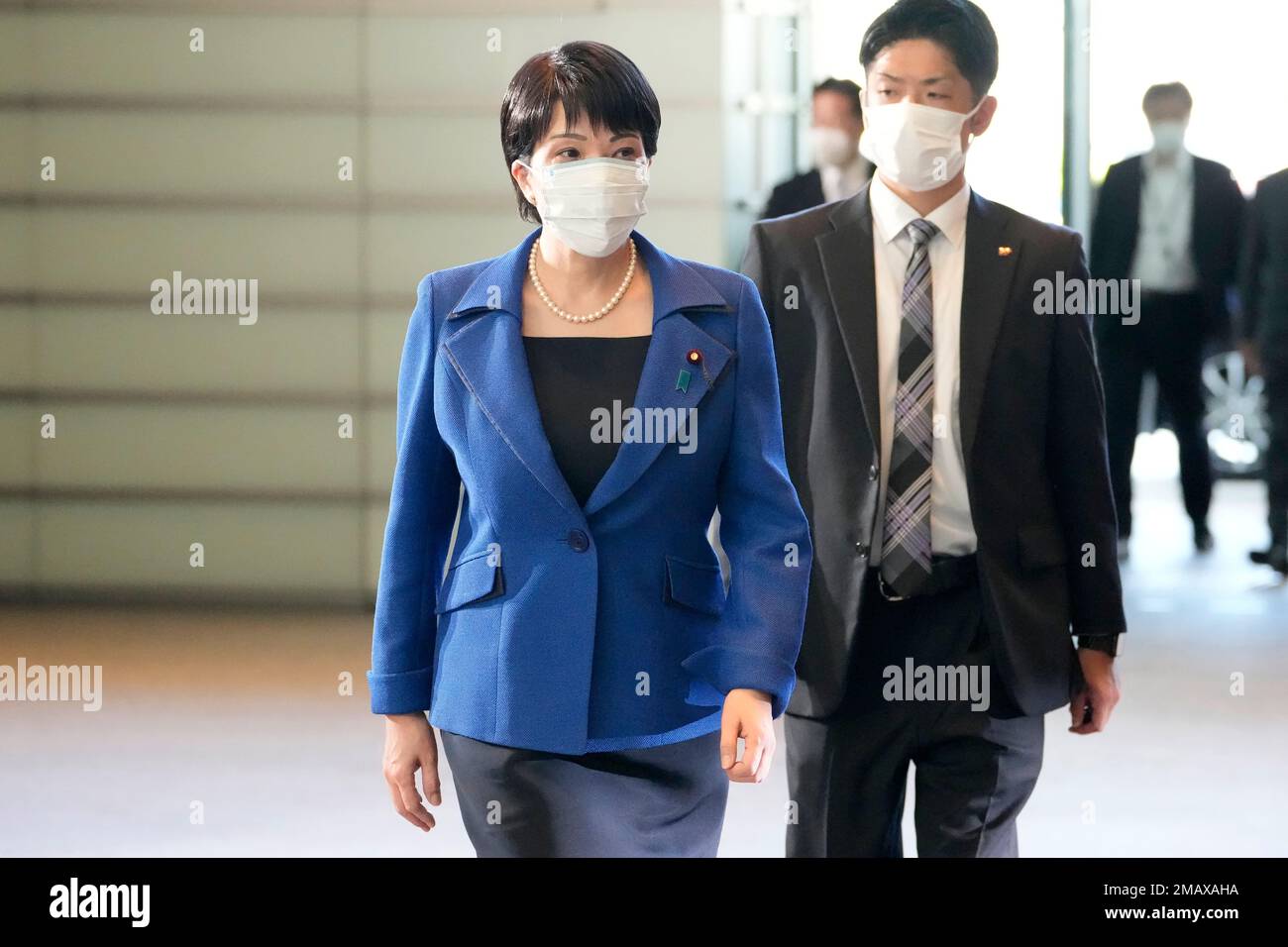 Newly appointed Minister of State for Economic Security Sanae Takaichi ...