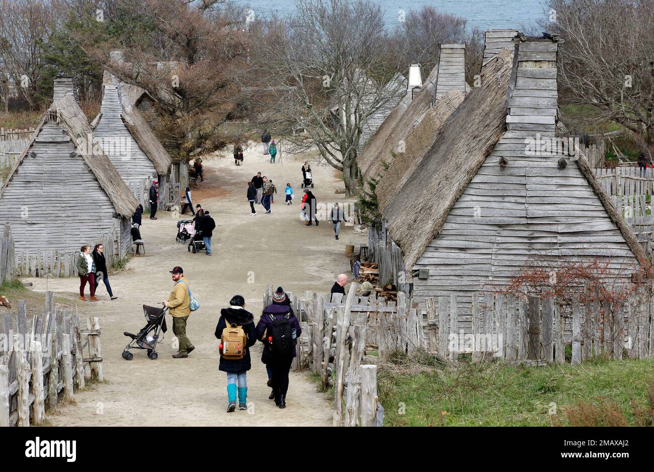HOLD FOR STORY BY PHIL MARCELO— Visitors walk through the 17th-Century ...