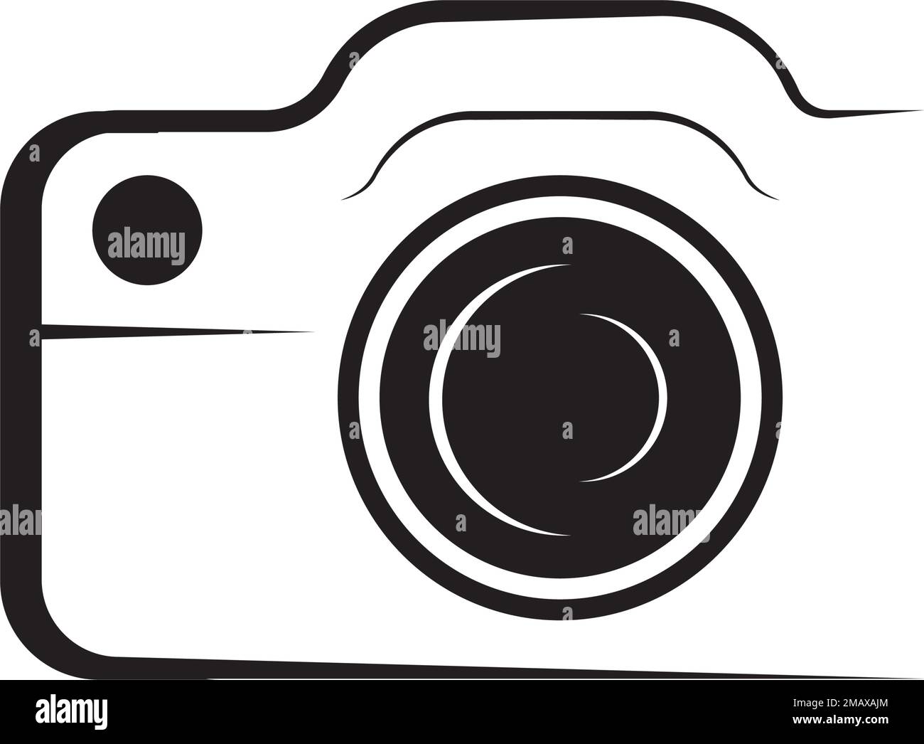 Modern camera logo vector Black and White Stock Photos & Images - Alamy