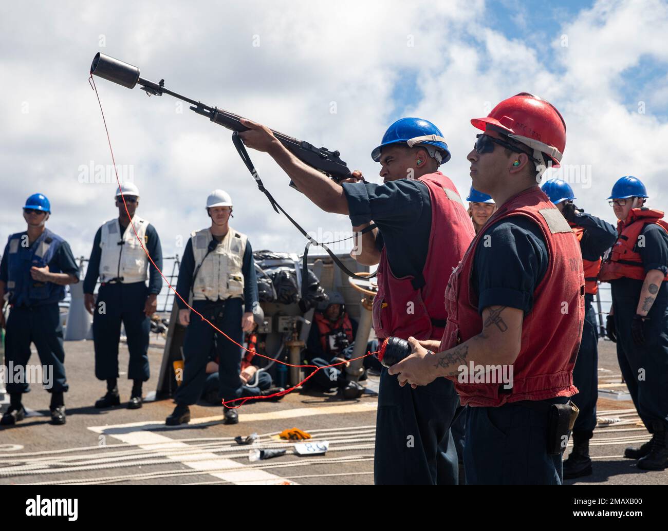 PHILIPPINE SEA (June 6, 2022) Gunner’s Mate Seaman Aijai Schultz, from ...