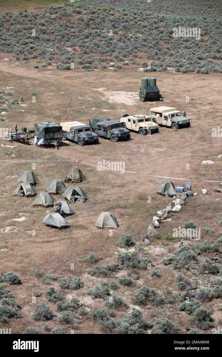 Forward observers in the field during exercise Western Strike 22, held ...