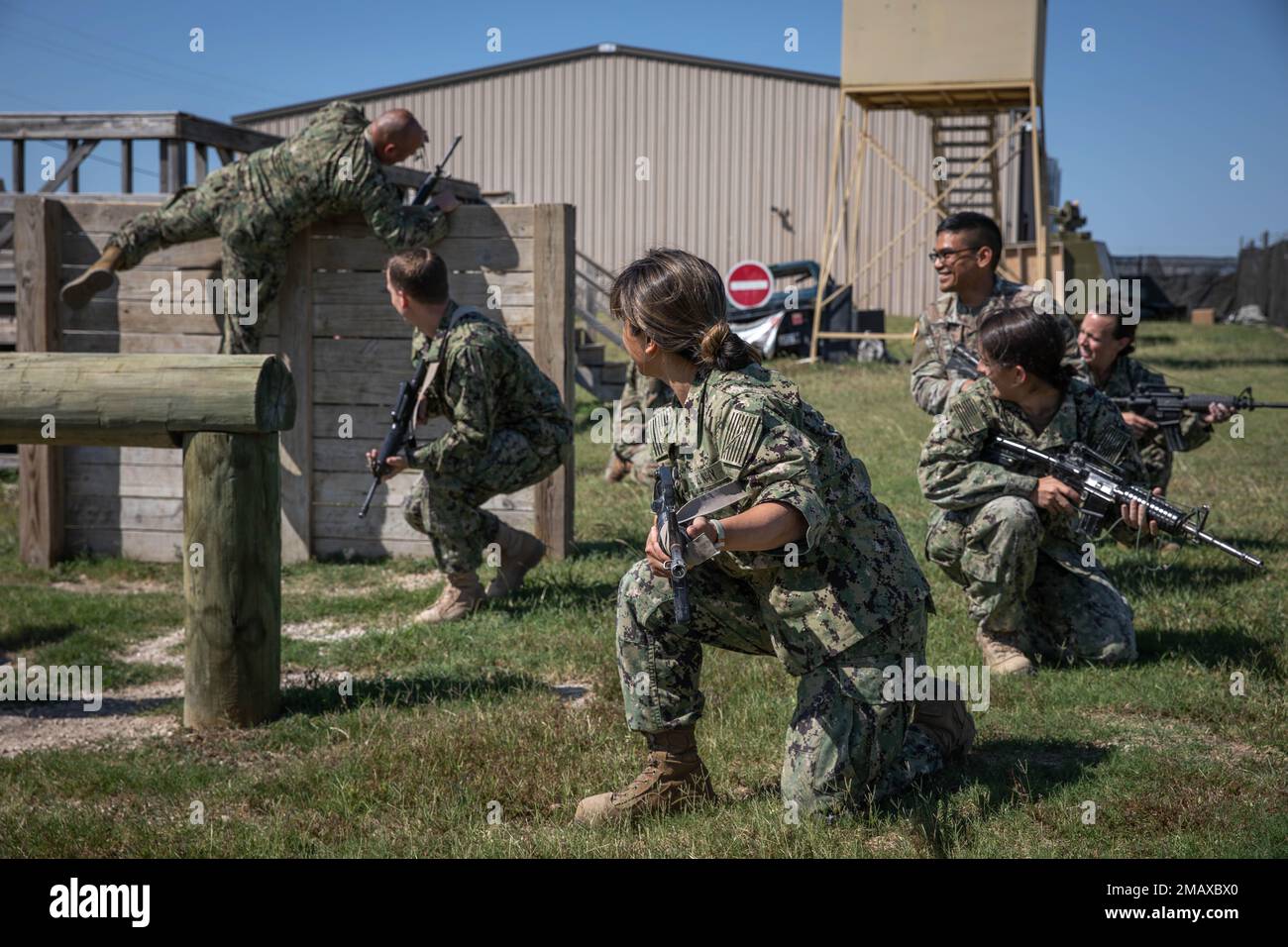 U.S. service members conduct medical training during a Joint Emergency ...
