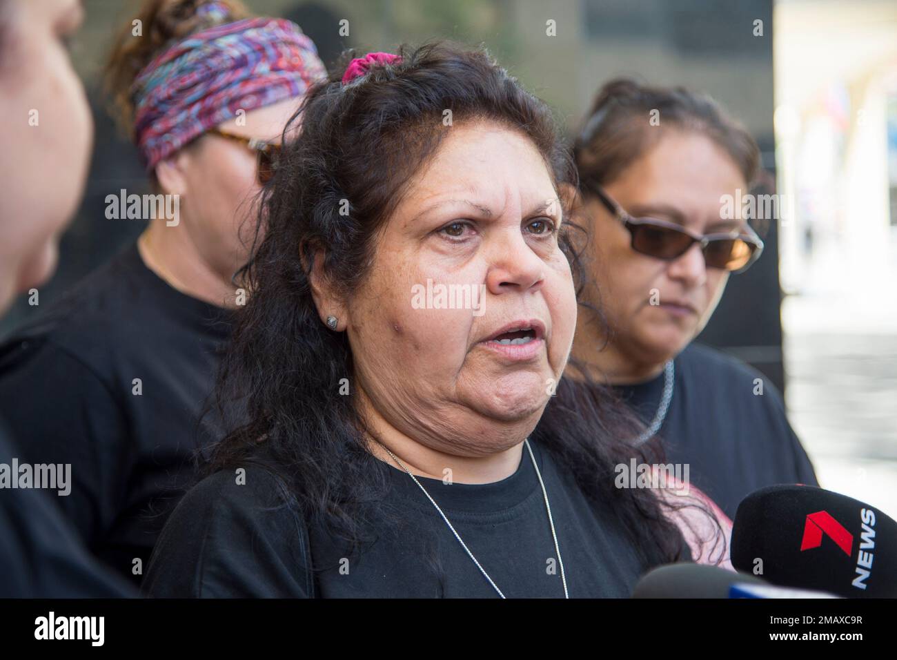 Mother of Cassius Turvey, Mechelle Turvey outside of The Magistrates ...