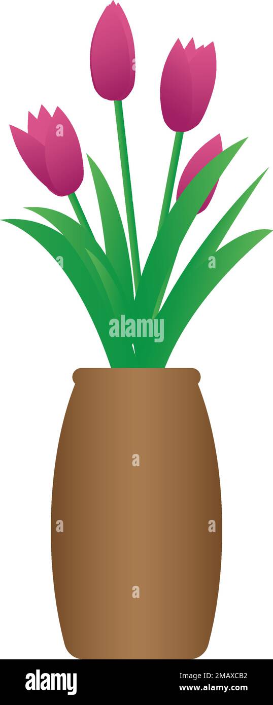 Realistic flower vase Cut Out Stock Images & Pictures - Alamy