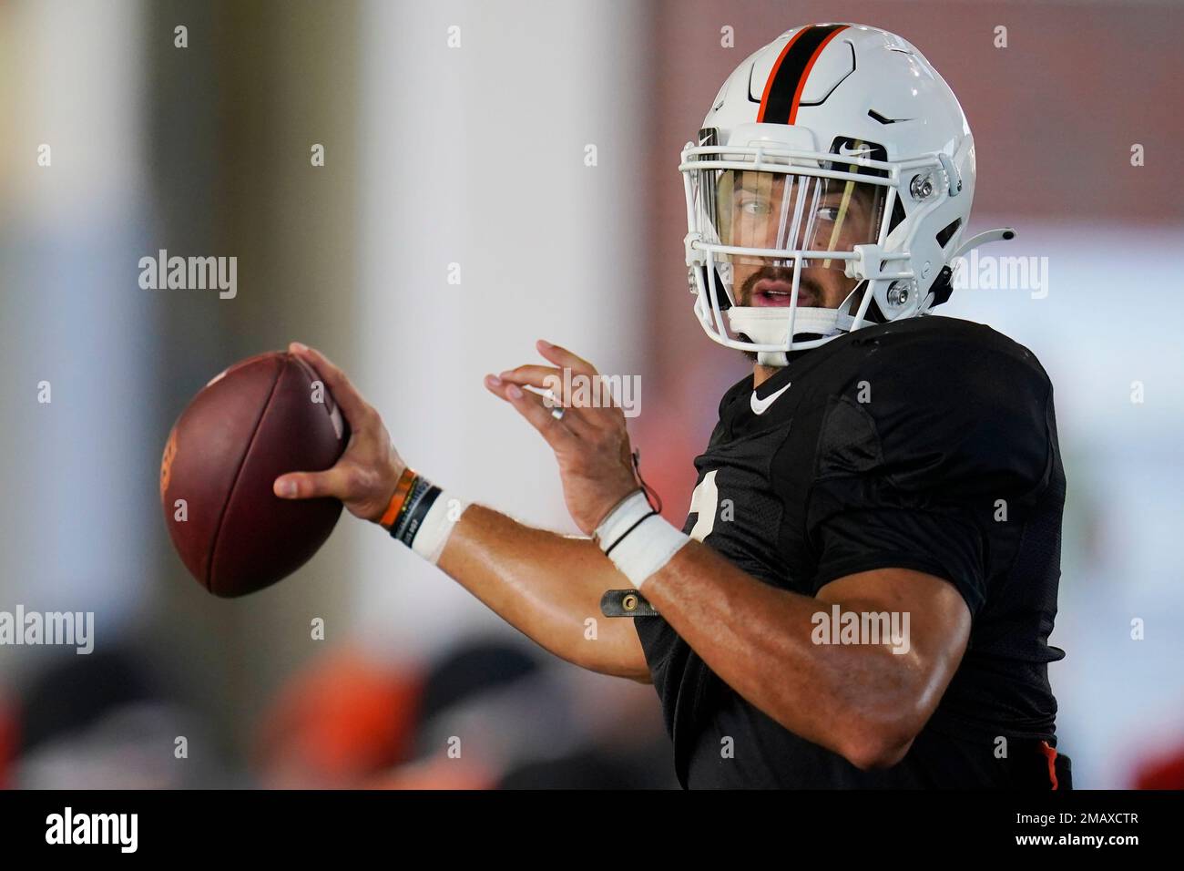 Oklahoma State's Spencer Sanders during an NCAA college football ...