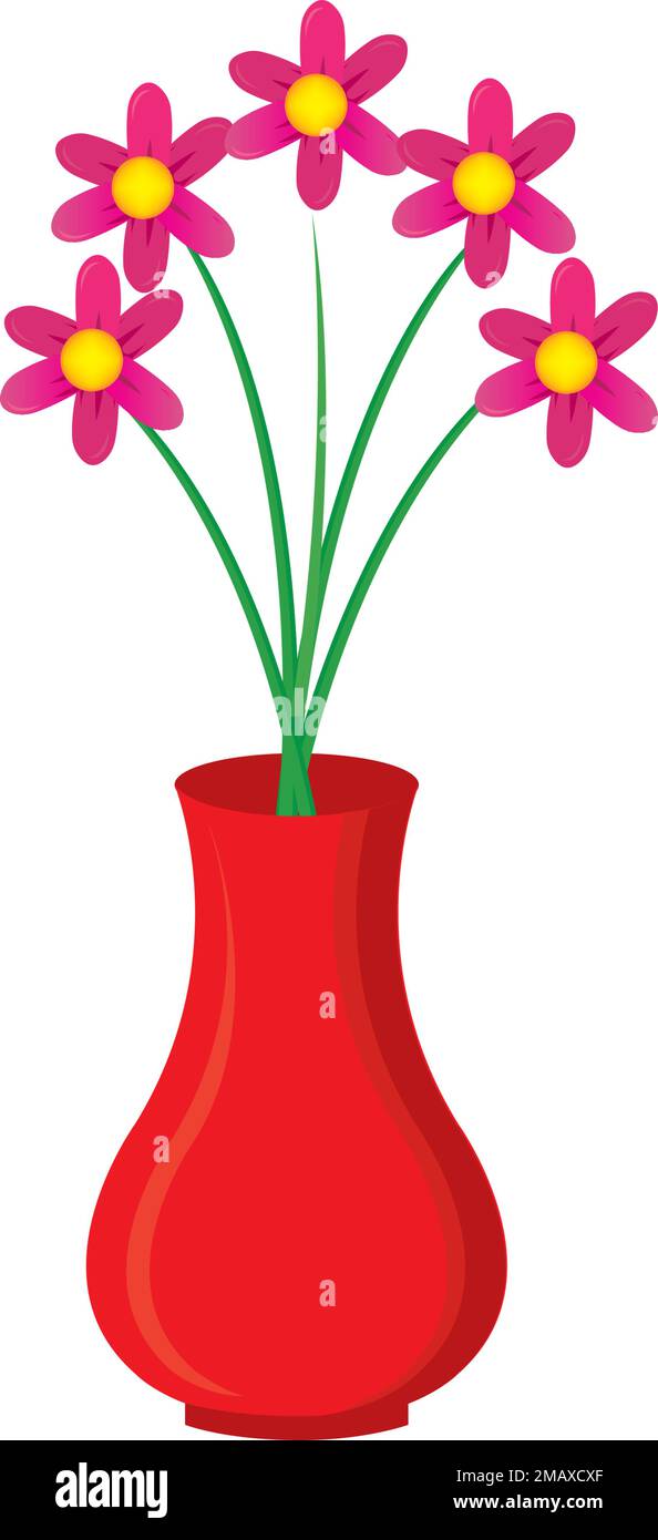 Realistic flower vase Cut Out Stock Images & Pictures - Alamy