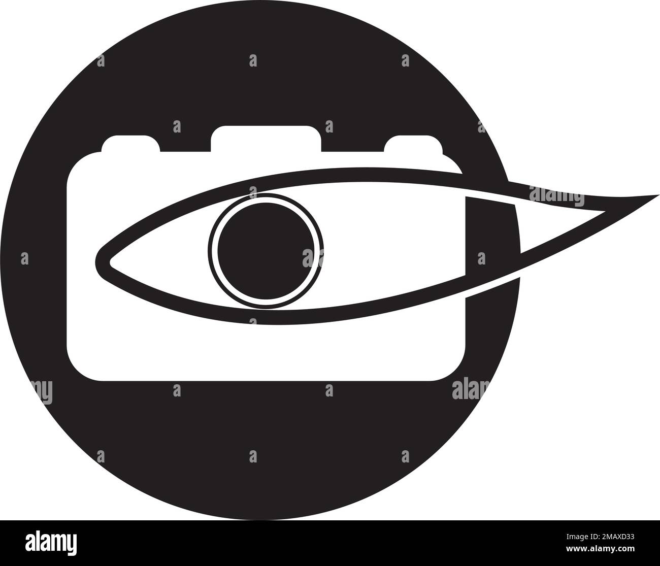 Modern camera logo vector Black and White Stock Photos & Images - Alamy