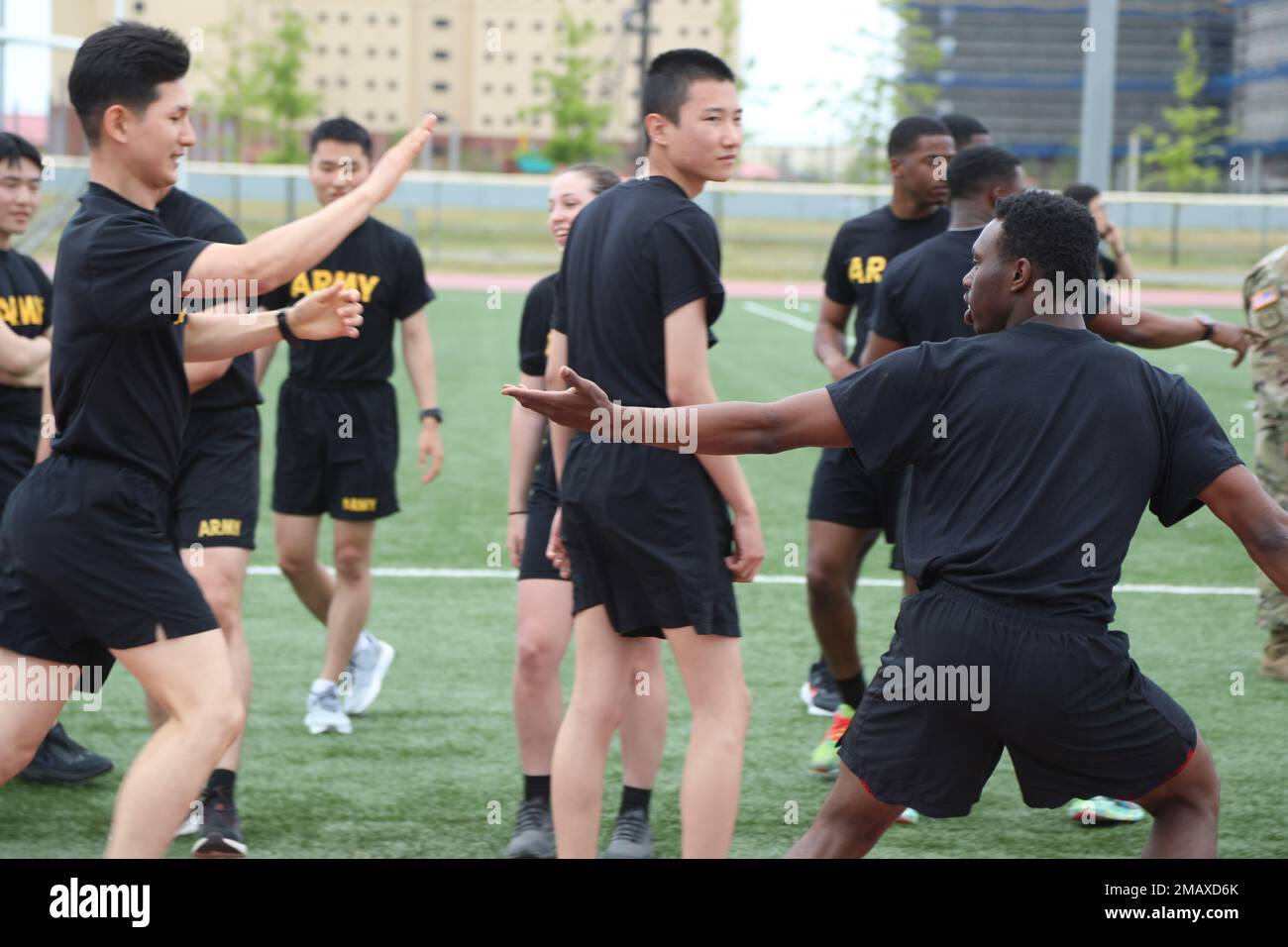 Korean Augmentation to the U.S. Army and U.S. Army Soldiers work ...