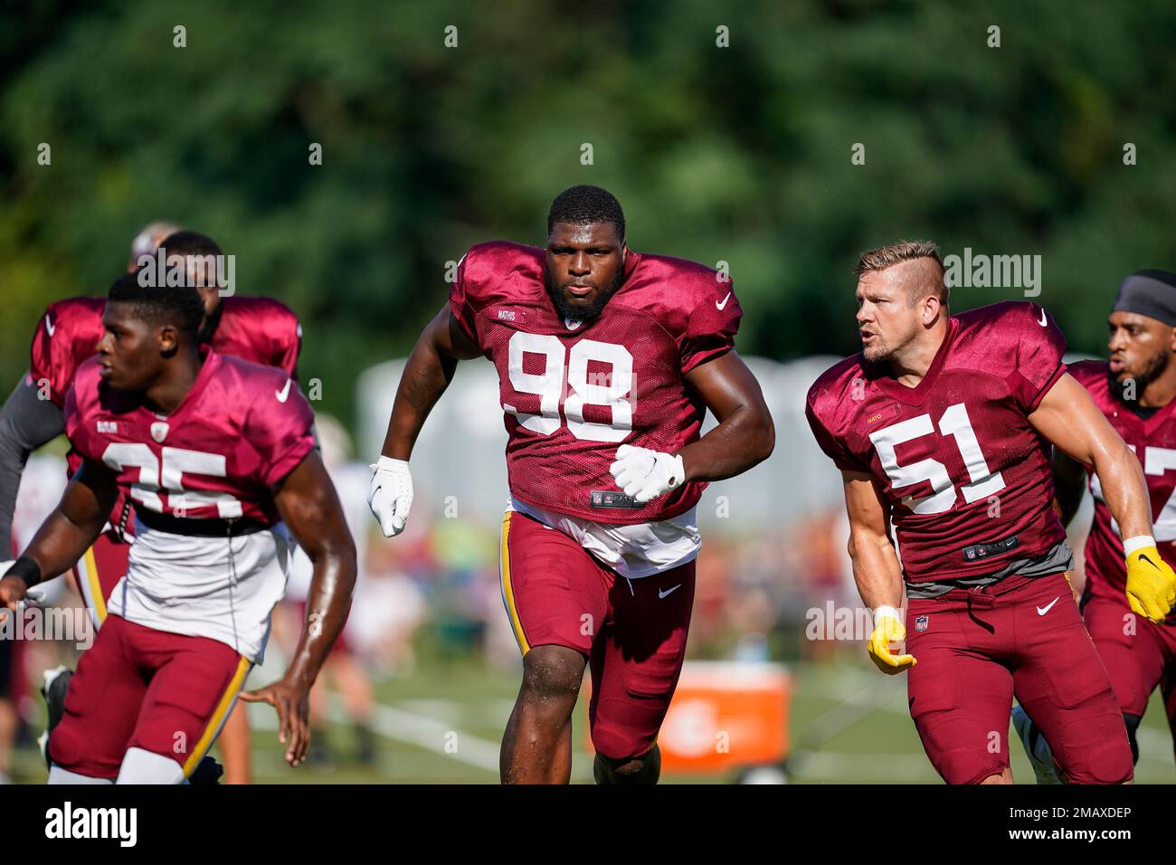 Washington Commanders safety Percy Butler (35), defensive tackle ...