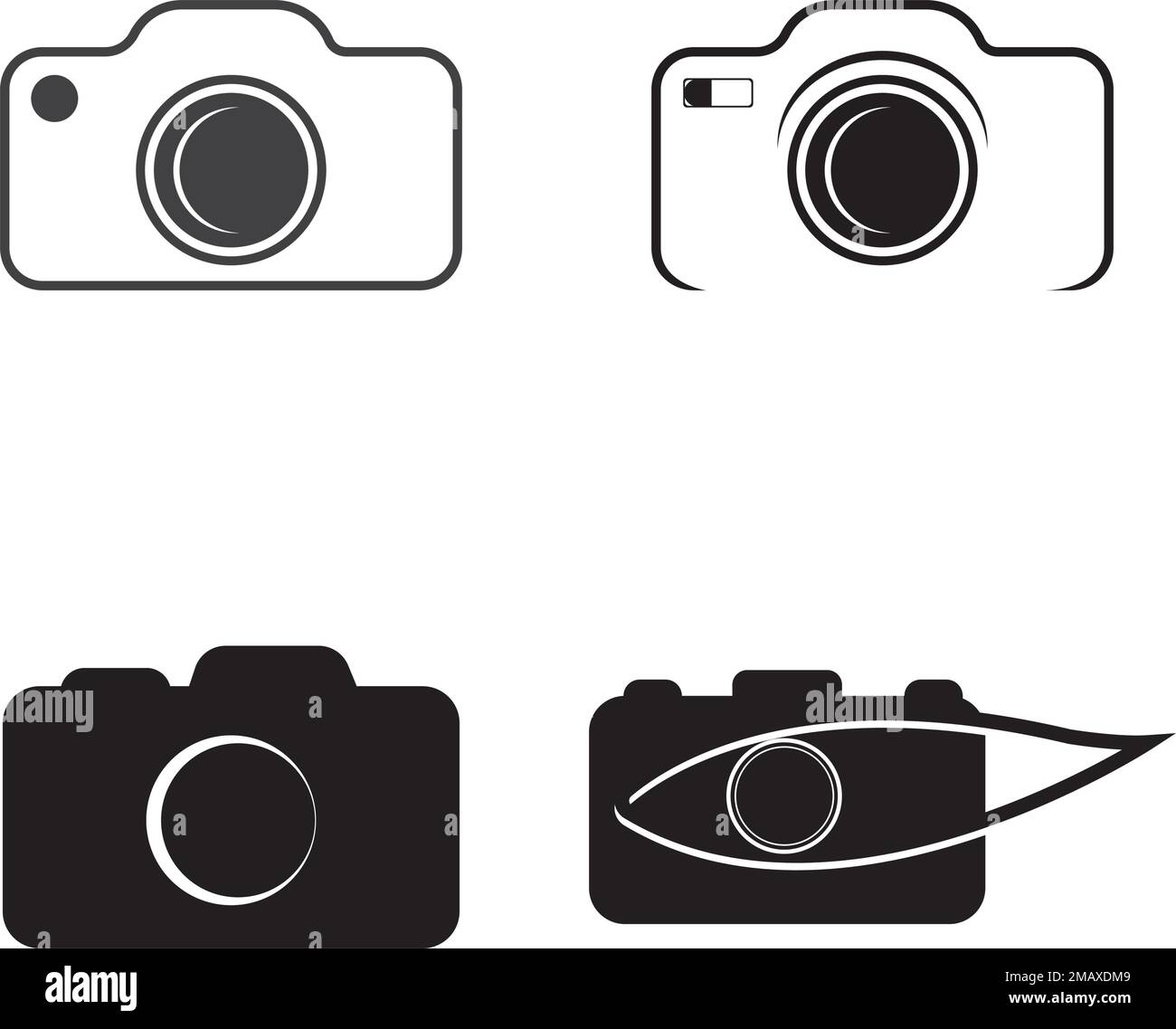 camera logo vector illustration design Stock Vector Image & Art - Alamy