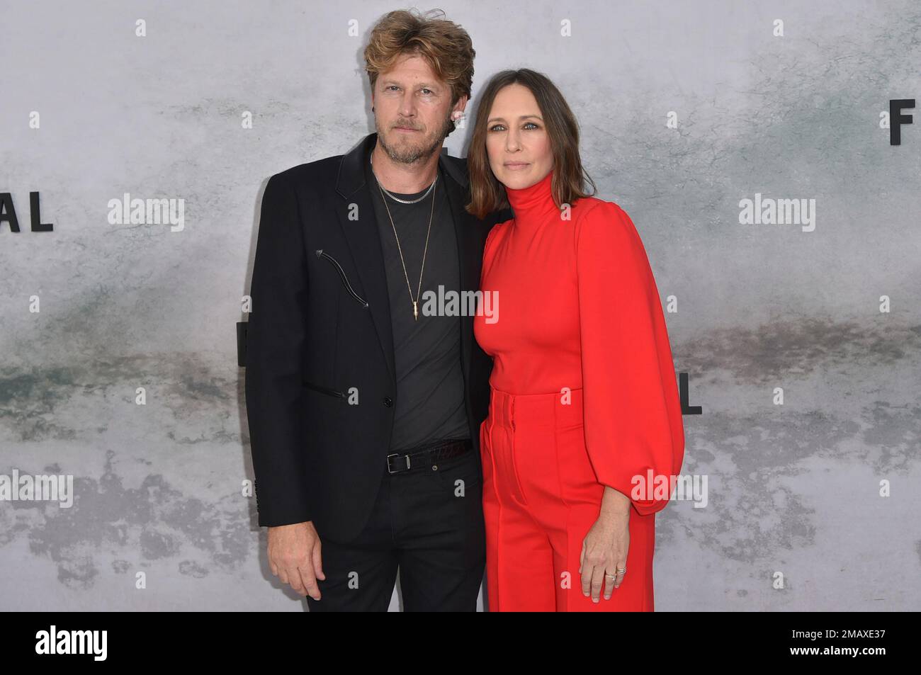 Vera Farmiga and Renn Hawkey arrive at the premiere of "Five Days at ...